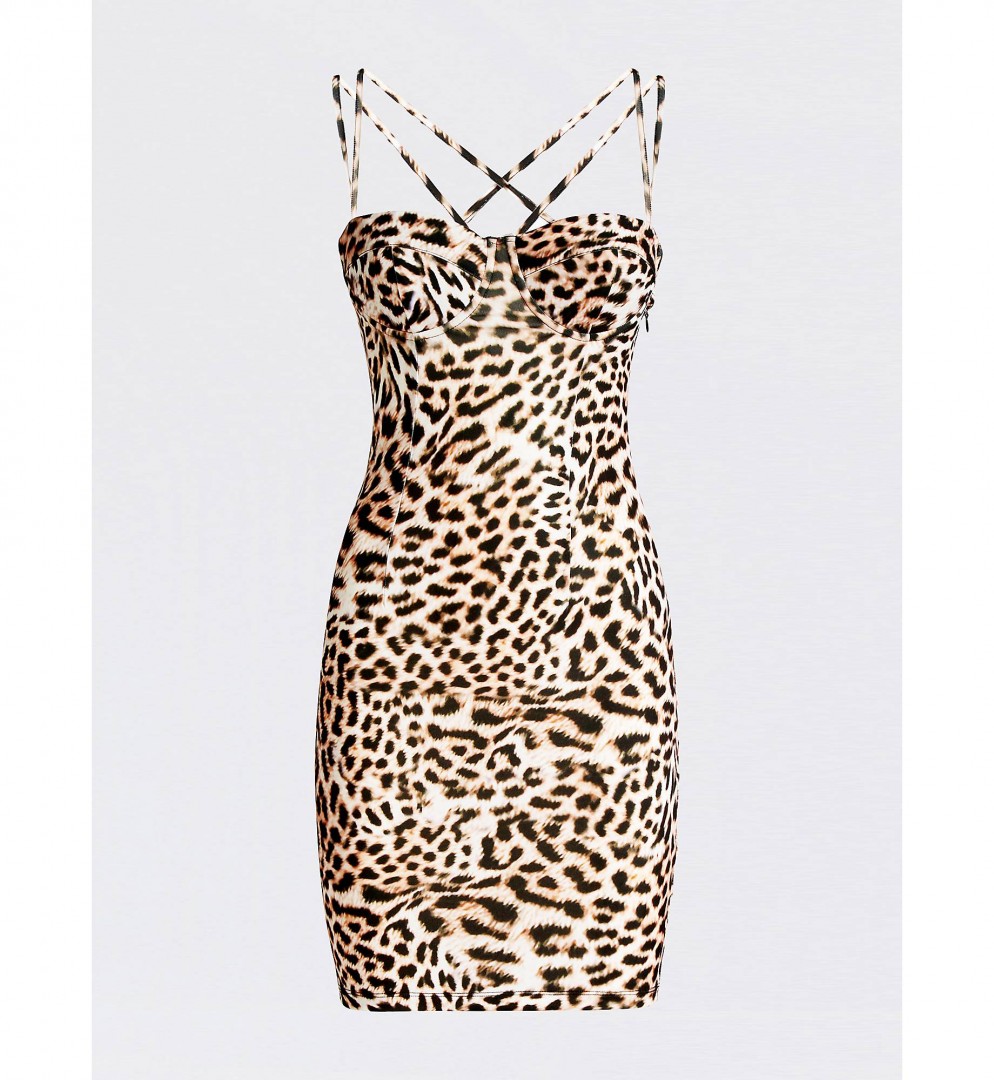 VESTIDO GUESS ANIMAL PRINT | Guinea Fashion Chic